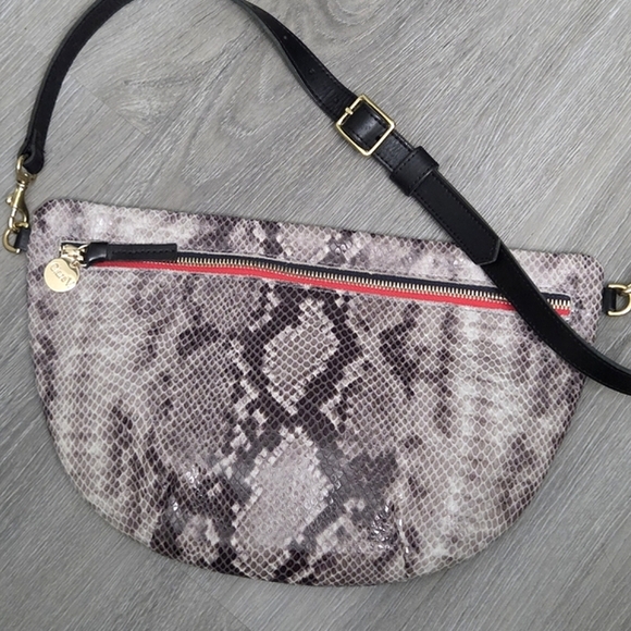 Clare V | Bags | Clare V Grande Fanny Snake Python Print Bag | Poshmark